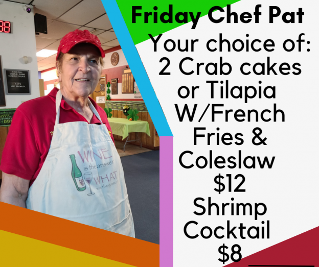 FRIDAY NIGHT WITH CHEF PAT | American Legion Post 92 Official Site