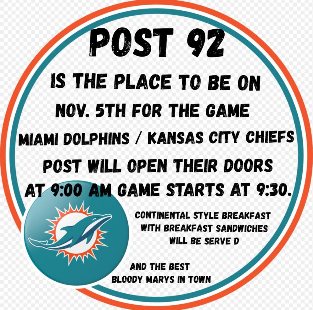 Dolphins | American Legion Post 92 Official Site